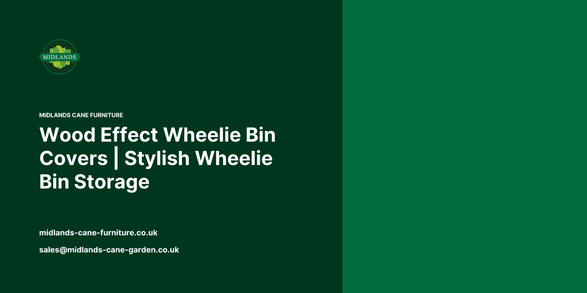 Wood Effect Wheelie Bin Covers | Stylish Wheelie Bin Storage