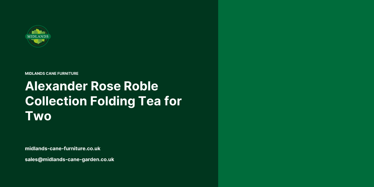 Alexander Rose Roble Collection Folding Tea for Two