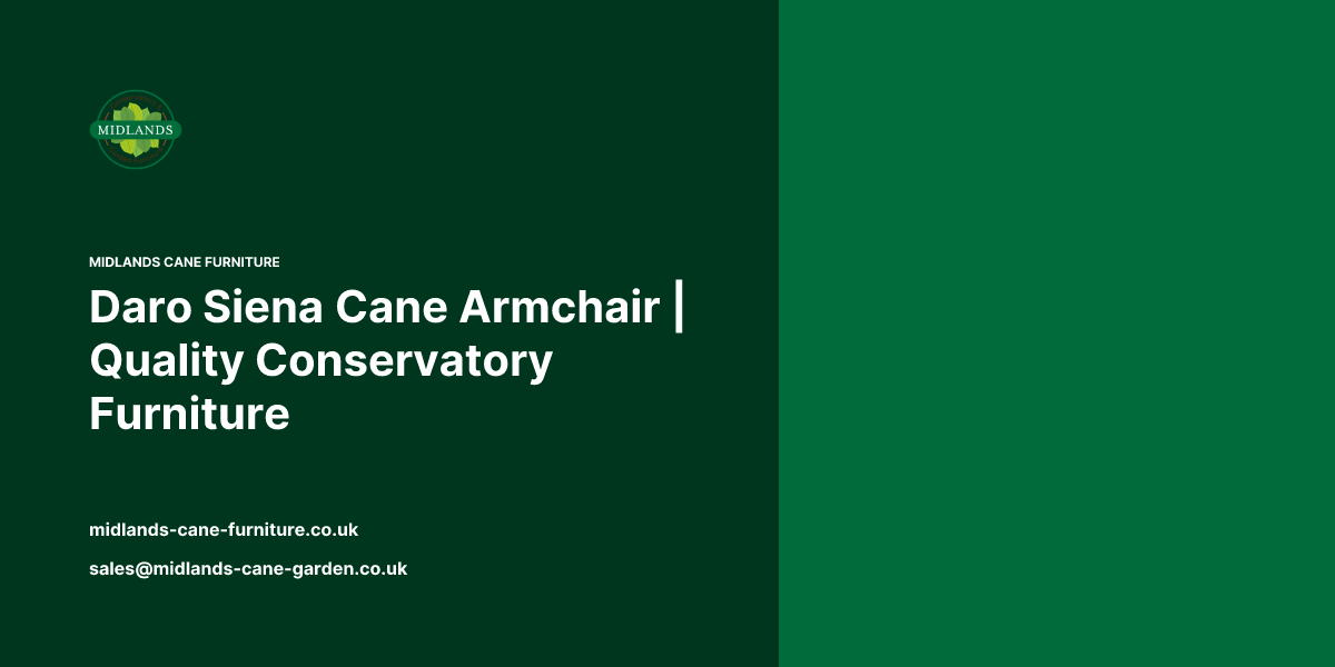 Daro Siena Cane Armchair | Quality Conservatory Furniture