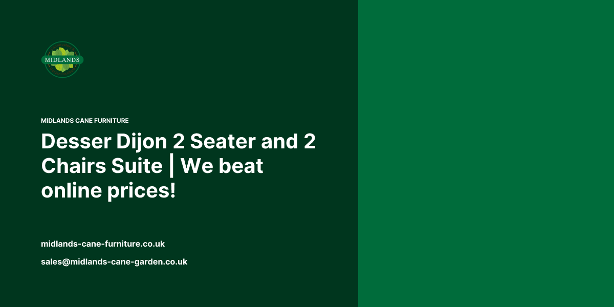 Desser Dijon 2 Seater and 2 Chairs Suite | We beat online prices!