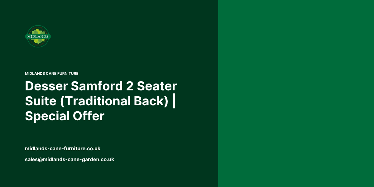 Desser Samford 2 Seater Suite (Traditional Back) | Special Offer