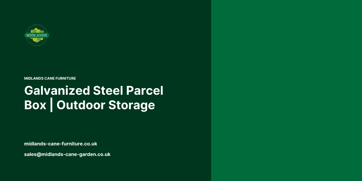 Galvanized Steel Parcel Box | Outdoor Storage