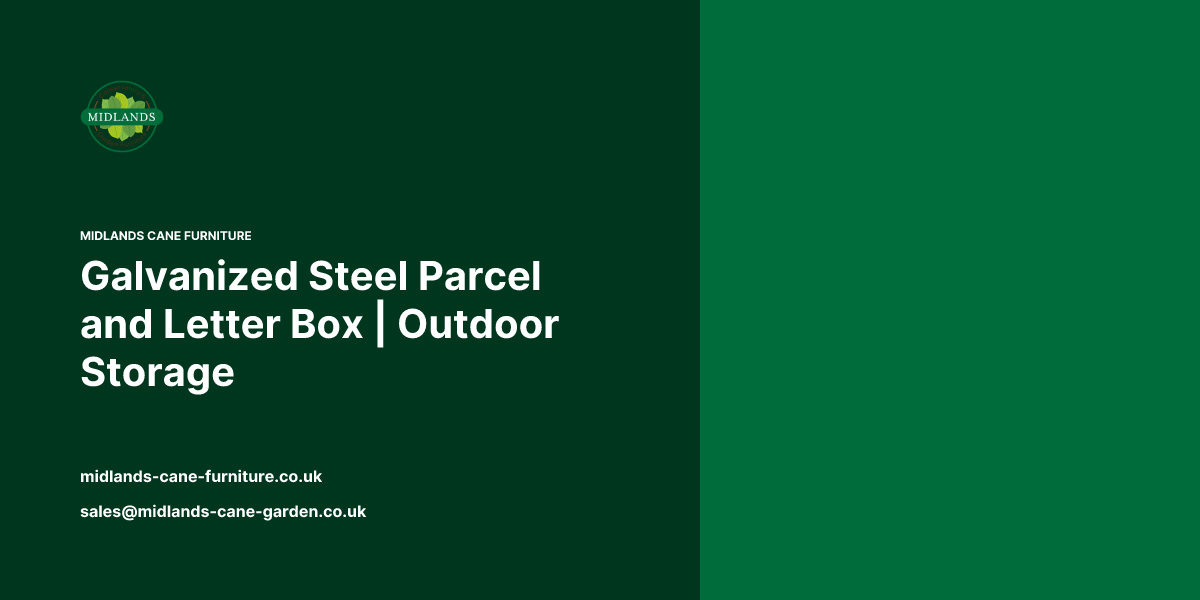 Galvanized Steel Parcel and Letter Box | Outdoor Storage