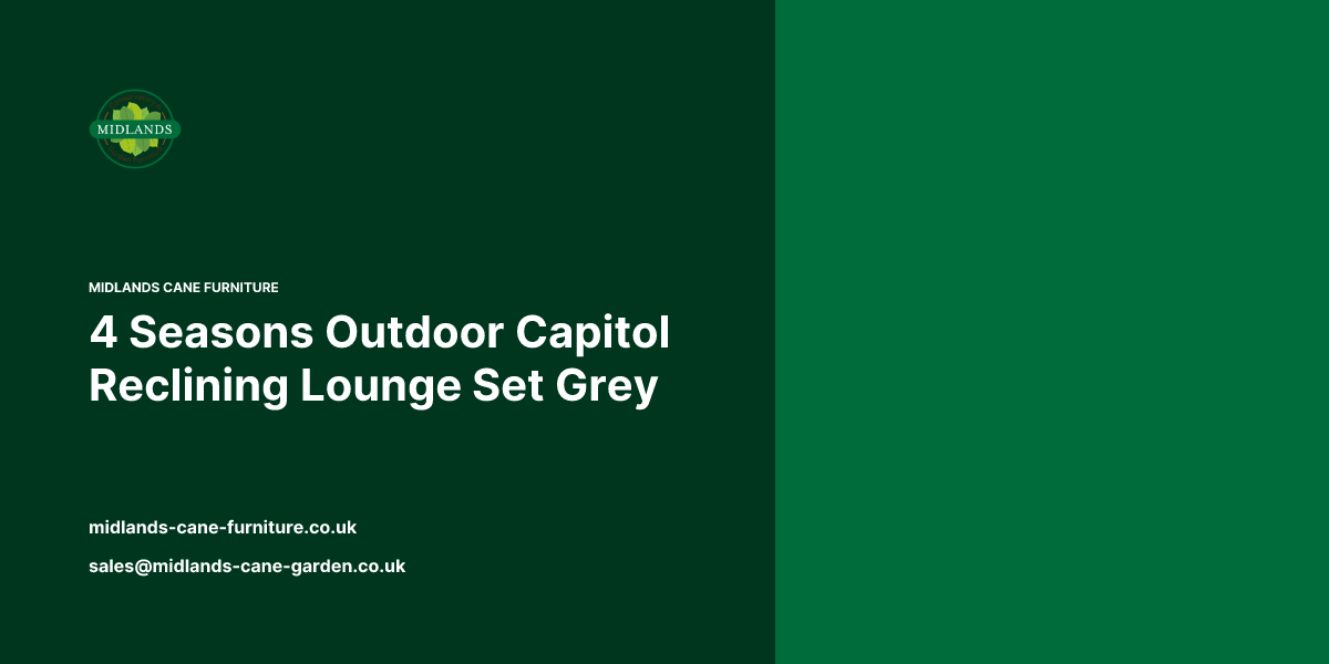 4 Seasons Outdoor Capitol Reclining Lounge Set Grey