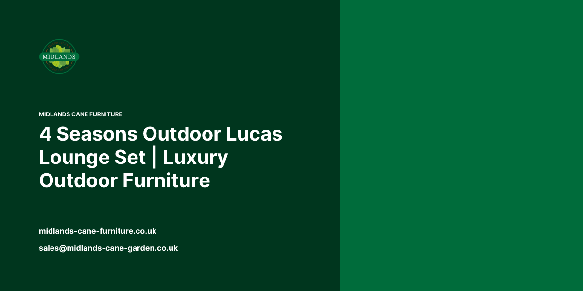 4 Seasons Outdoor Lucas Lounge Set | Luxury Outdoor Furniture