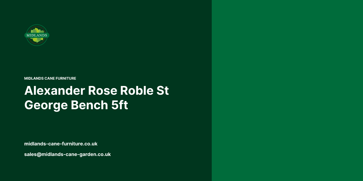 Alexander Rose Roble St George Bench 5ft