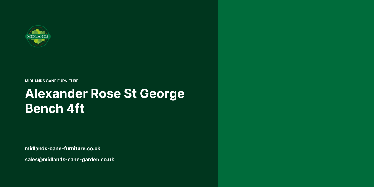 Alexander Rose St George Bench 4ft